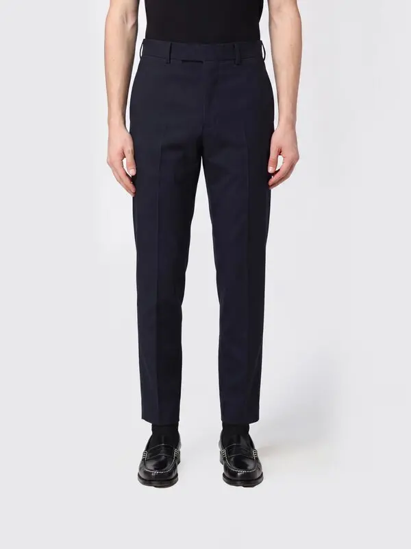PT TORINO Stretch Virgin Wool Tailored Trousers - Blue