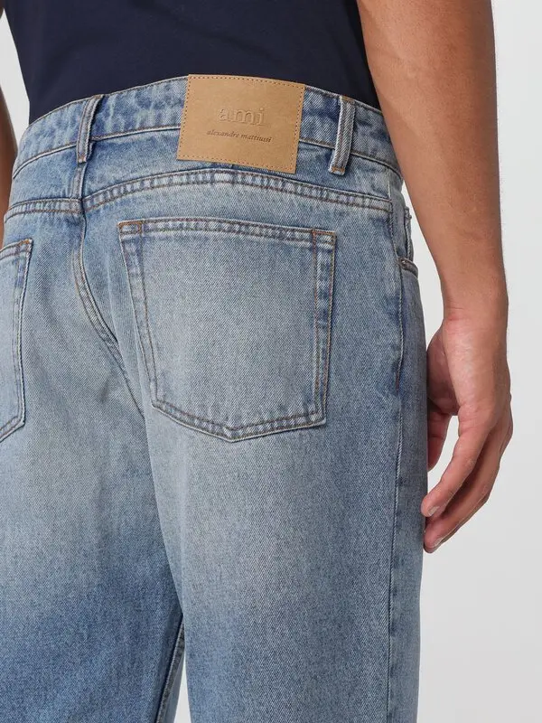 AMI Paris Straight Leg Jeans - Blue