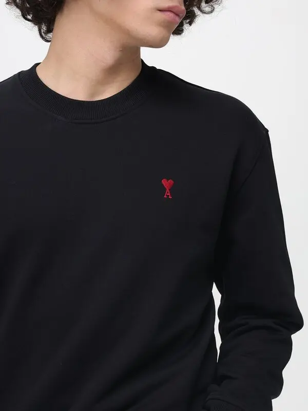 AMI Paris Embroidered Sweatshirt - Black