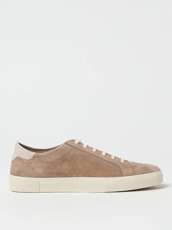 Brunello Cucinelli Suede Low Top Sneakers - White