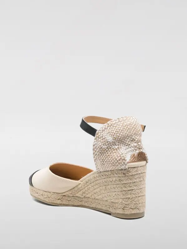 CastaÑer Wedge Espadrille Sandals - White
