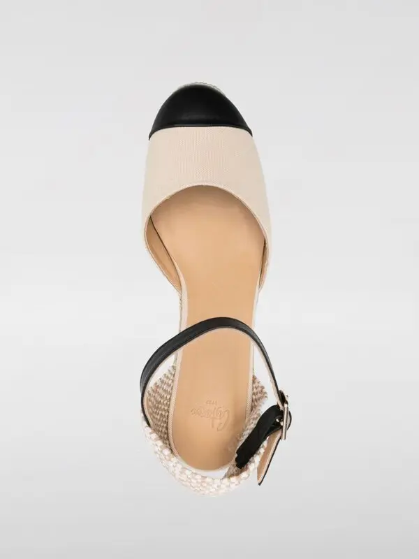 CastaÑer Wedge Espadrille Sandals - White