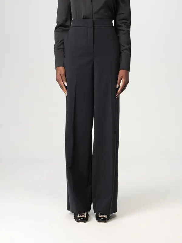 Max Mara Tailored Wide Leg Trousers - Black