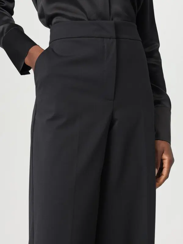 Max Mara Tailored Wide Leg Trousers - Black