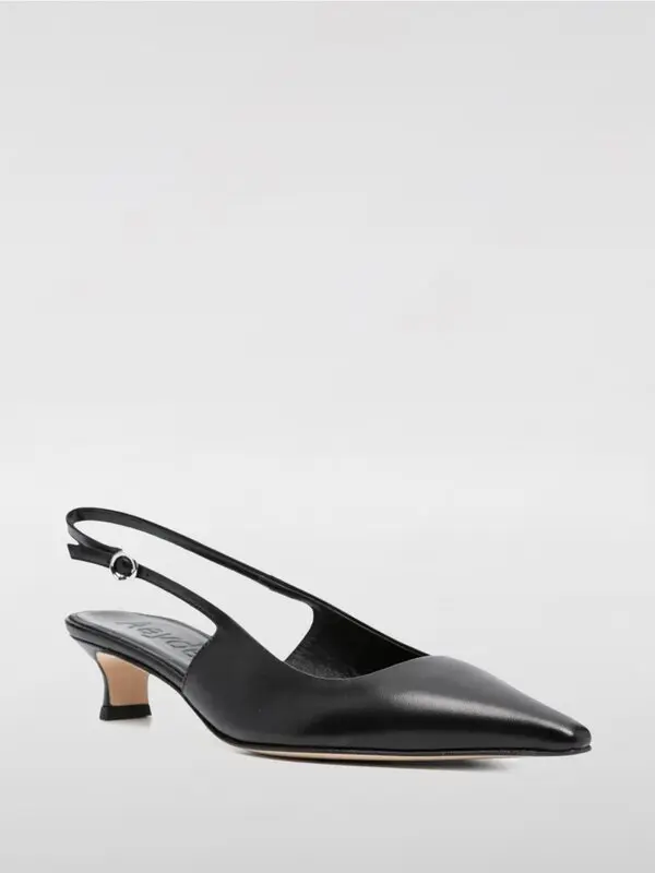 AeydĒ Catrina Smooth Leather Slingback Pumps - Black