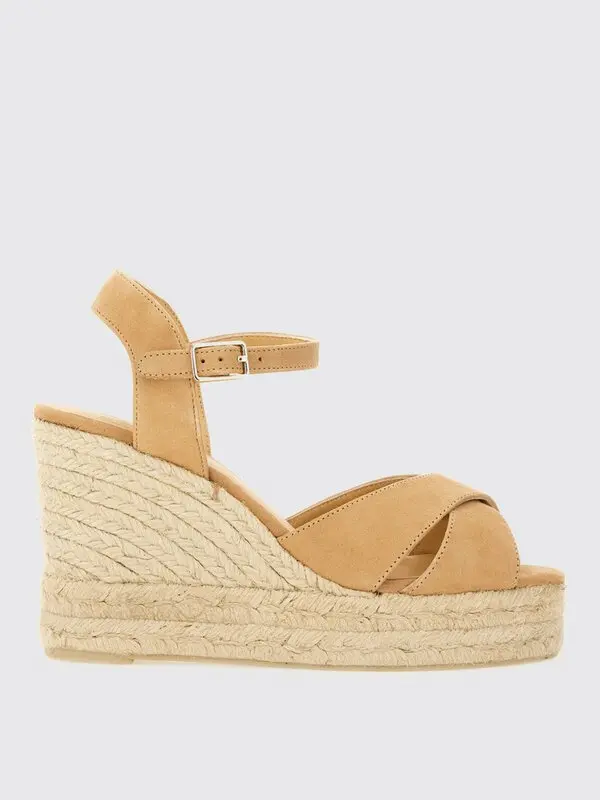 CastaÑer Heeled Espadrille Sandals - Beige