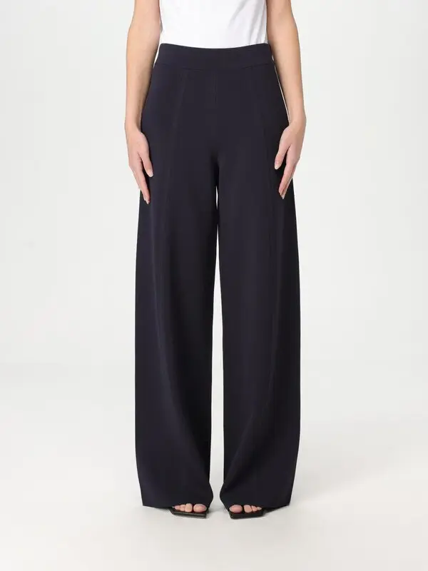 Max Mara Tailored Wide-leg Pants - Navy