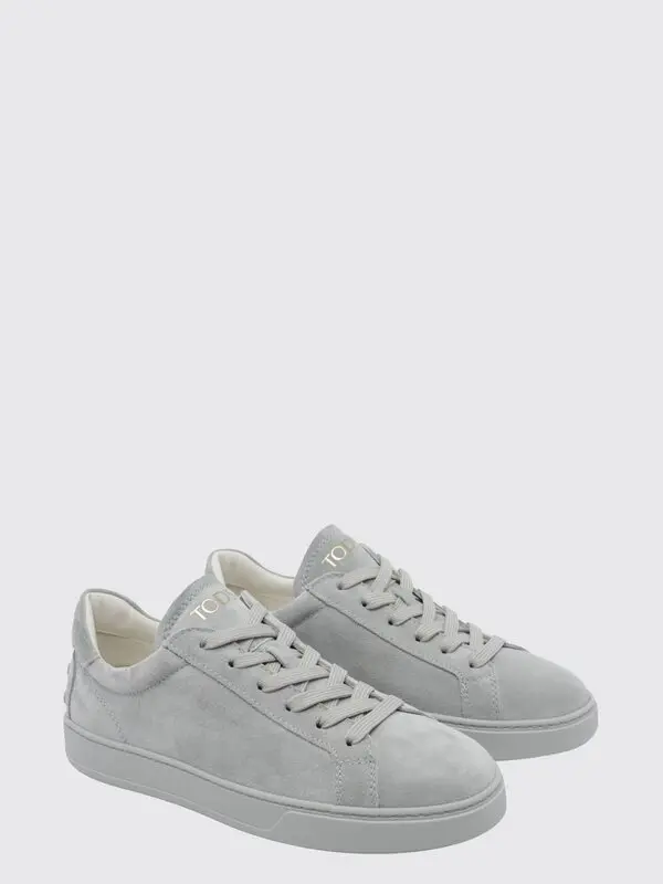 TOD'S Suede Lace-up Sneakers - Grey