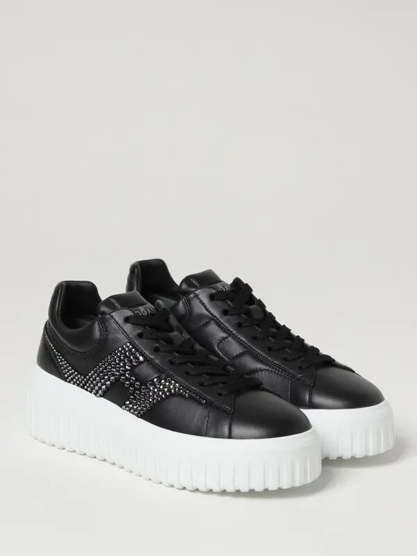 Hogan Embellished Platform Sneakers - Black