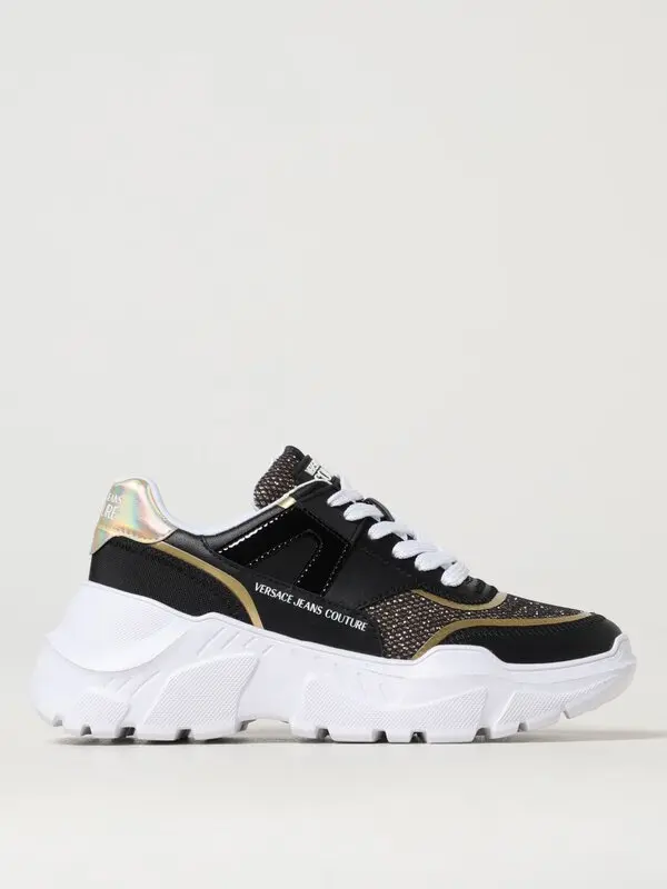 Versace Lace Up Sneakers - Black