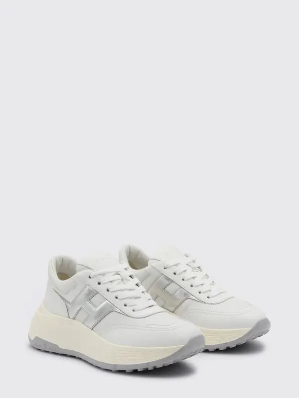 Hogan Paneled Sneakers - Silver