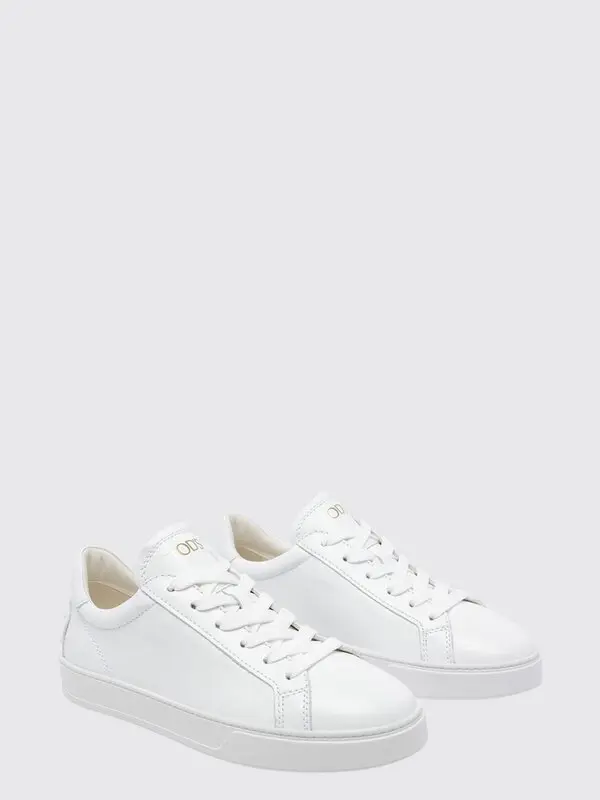 TOD'S Low-top Smooth Calfskin Lace-up Sneakers With Gommino Heel Detail