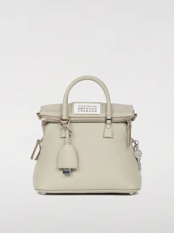 MAISON MARGIELA 5ac Bag In Grained Leather And Canvas