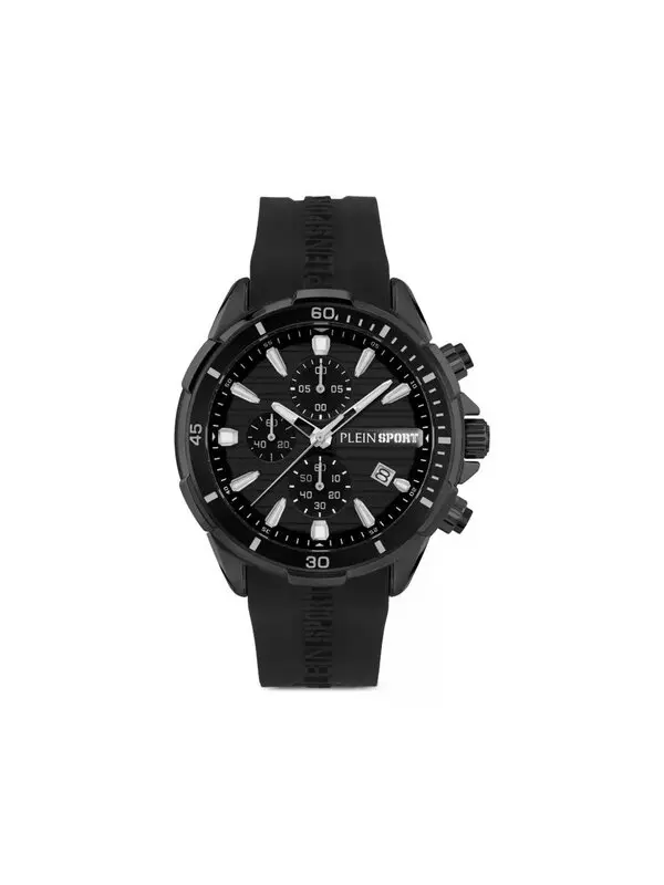 PLEIN SPORT Philipp Plein Impact 46mm Chronograph Watch - Black