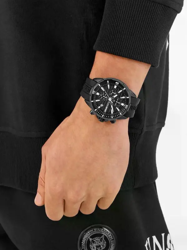 PLEIN SPORT Philipp Plein Impact 46mm Chronograph Watch - Black