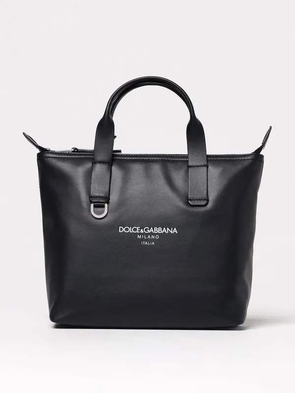 Dolce & Gabbana Leather Tote Bag - Black