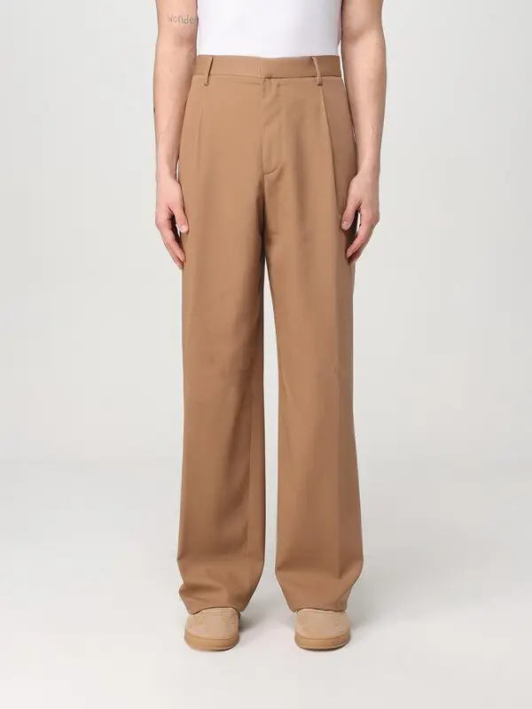 LARDINI Tailored Wide Leg Trousers - Brown