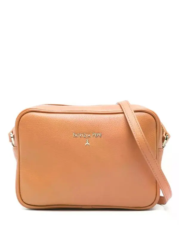 Patrizia Pepe Leather Crossbody Bag - Brown