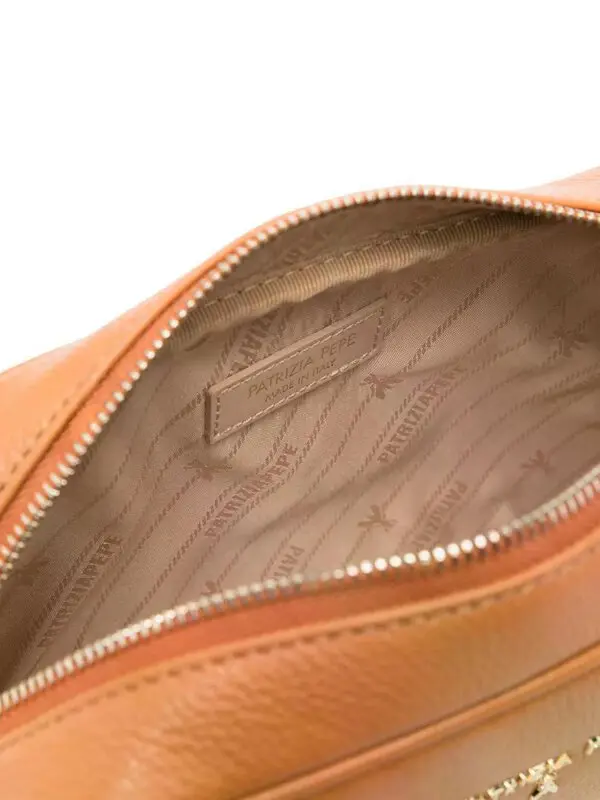 Patrizia Pepe Leather Crossbody Bag - Brown