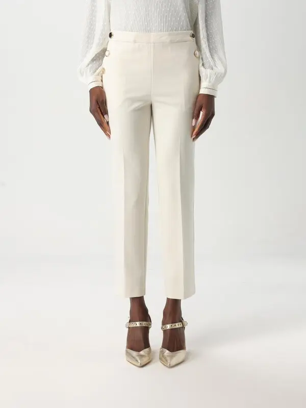 TWINSET Tailored Button Detailed Trousers