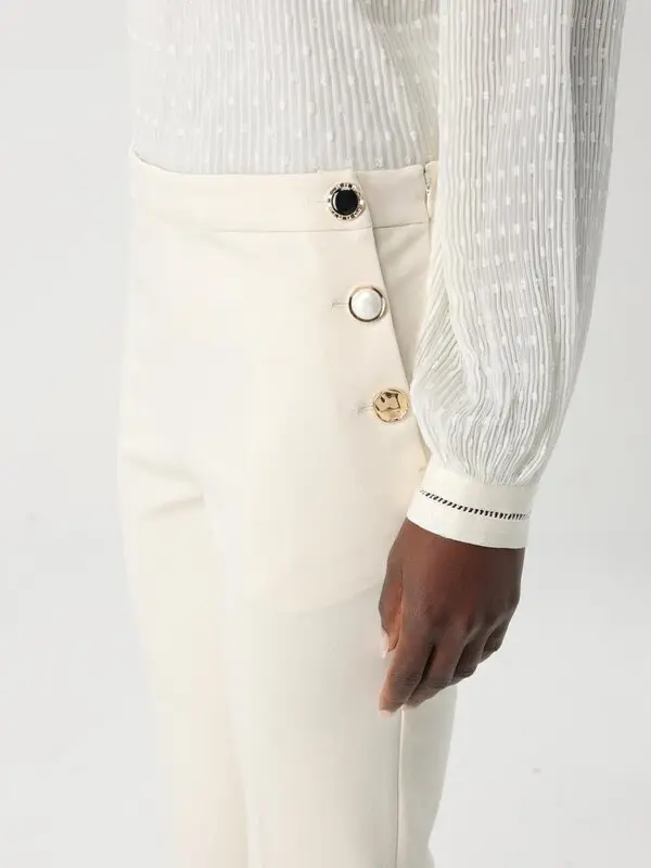 TWINSET Tailored Button Detailed Trousers