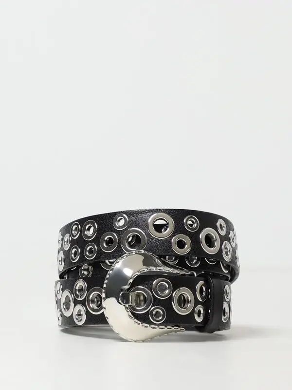 GOLDEN GOOSE Leather Belt - Black