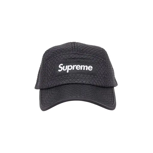 Supreme Micro Quilted Camp Cap - Black | Editorialist