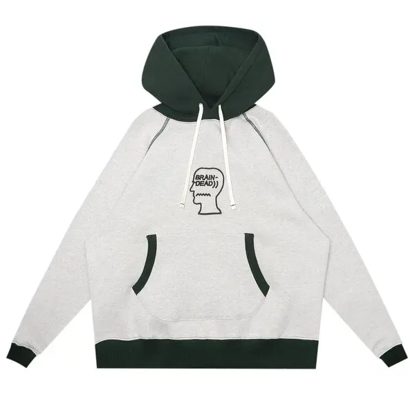 BRAIN DEAD Fleece Logo Raglan Hoodie