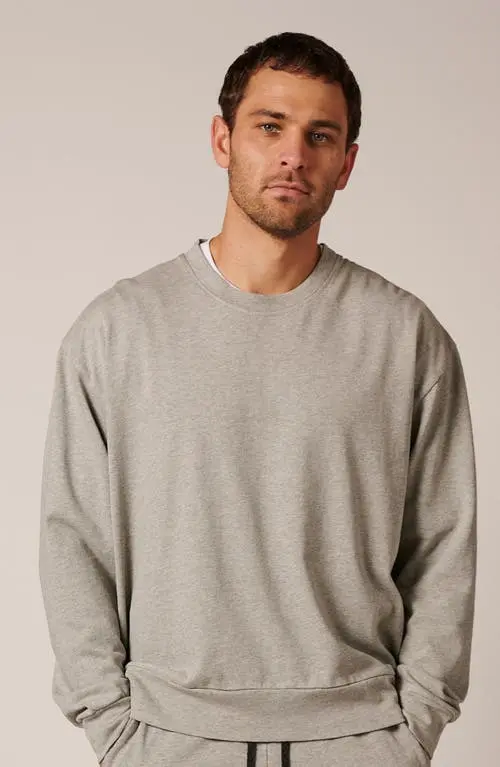 LEISURE LAB Cotton Lounge Crewneck - Labradorite