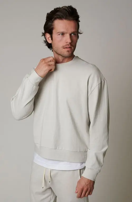 LEISURE LAB Cotton Lounge Crewneck - Opal