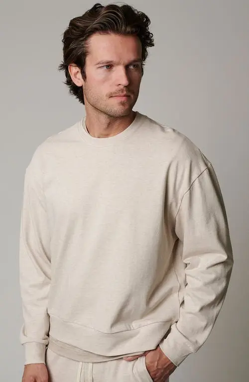LEISURE LAB Cotton Lounge Crewneck - Quartz