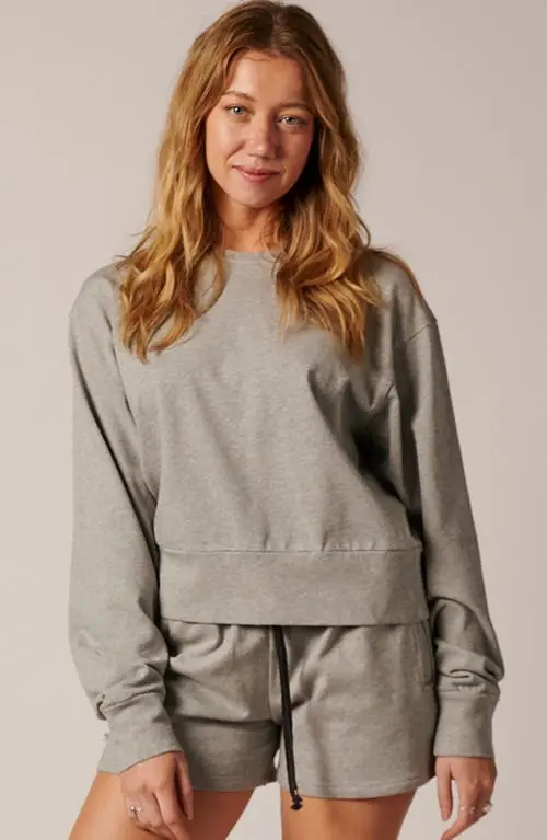 LEISURE LAB Cotton Lounge Crewneck - Labradorite