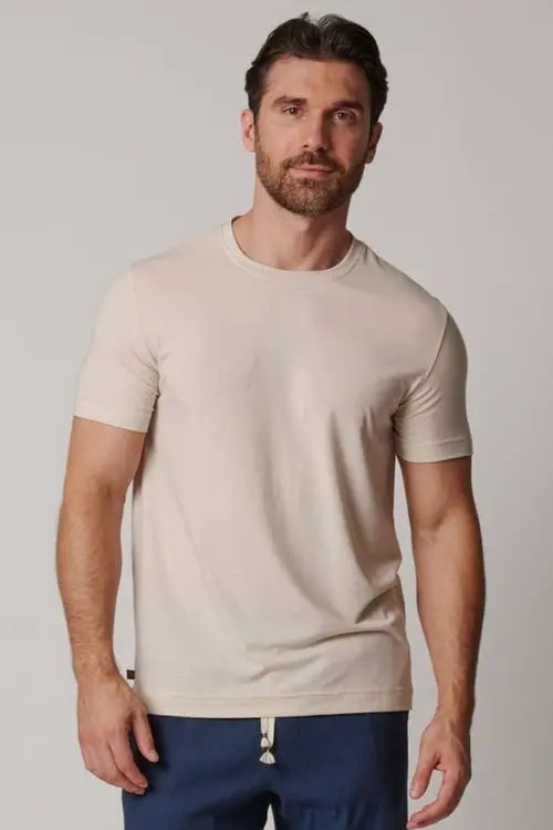 LEISURE LAB Everyday T-shirt - Cashew