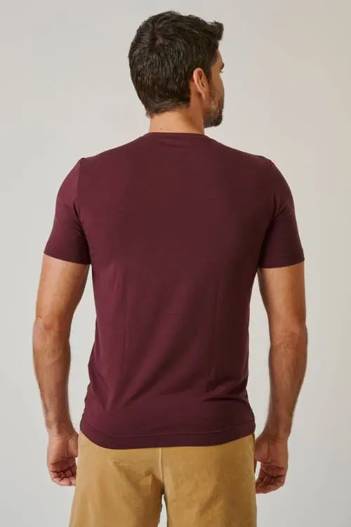 LEISURE LAB Everyday T-shirt - Maroon
