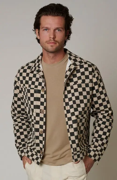 LEISURE LAB Checkmate Ranch Jacket - Beige Checkered