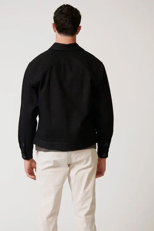 LEISURE LAB Ranch Cotton Jacket - Matte Black