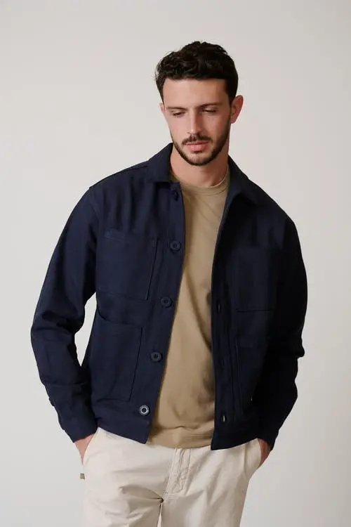 LEISURE LAB Ranch Cotton Jacket - Pacific