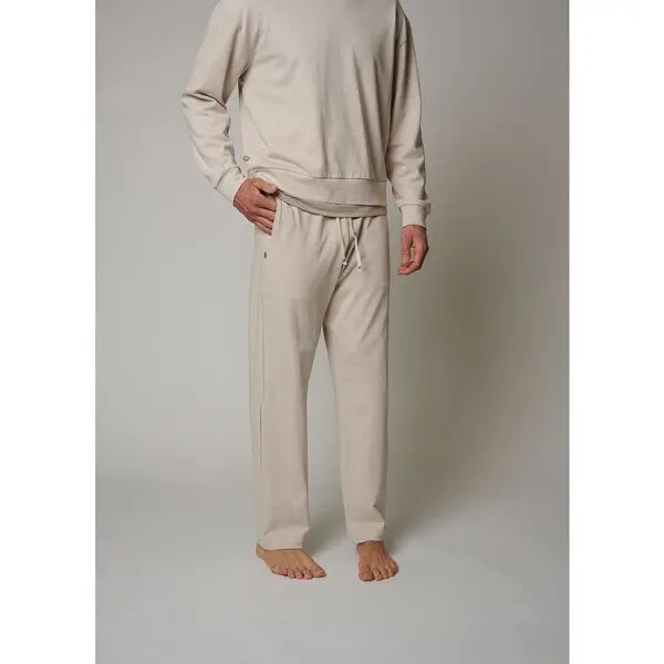 LEISURE LAB Cotton Loung Pant - Quartz
