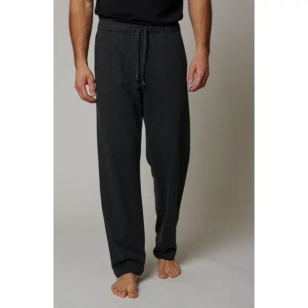 LEISURE LAB Cotton Loung Pant - Sediment