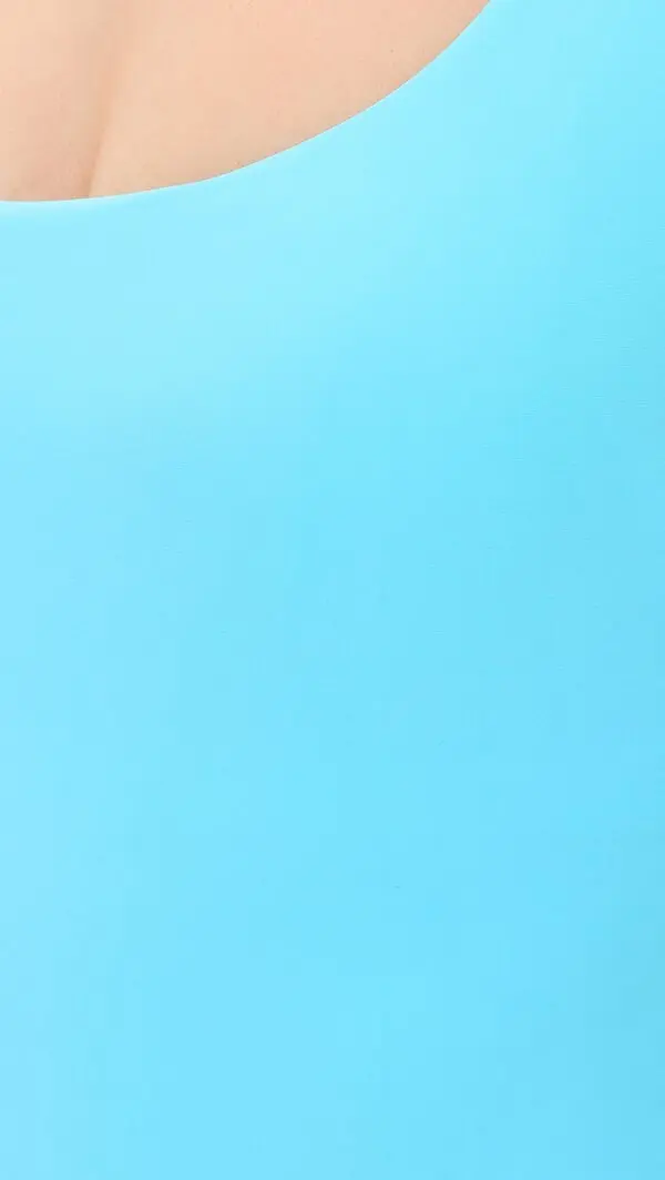 STYLEST Dreamsculpt Square Neck Tank One-piece Swimsuit - Azure