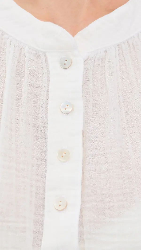 9seed Idyllwild Button-detailed Top