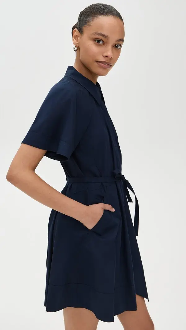 julie cotton dress Julie Cotton Mini Shirtdress (Women)