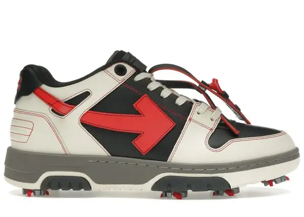 Off-White Out Of Office Ooo Low-top Golf Sneakers - Red/black