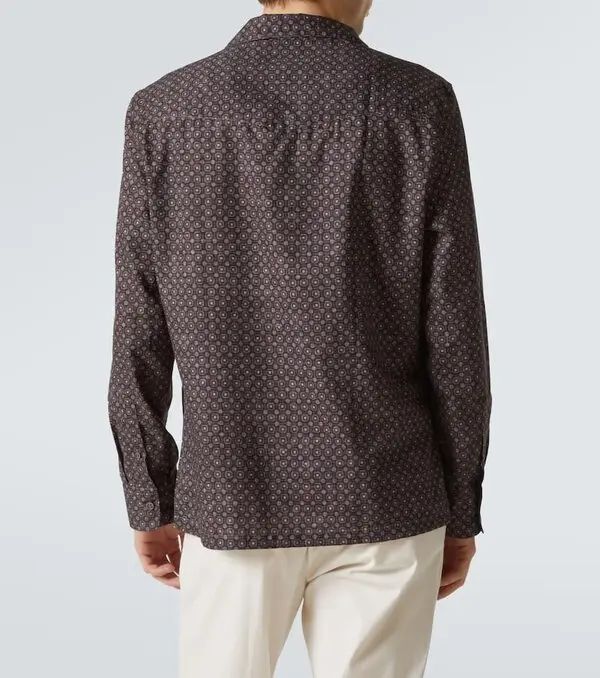 Brunello Cucinelli Printed Cotton Shirt