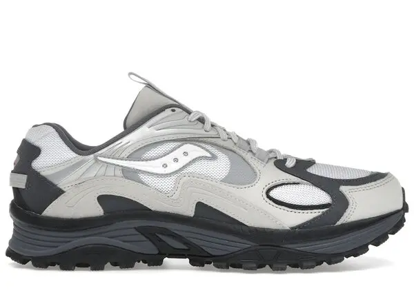 Saucony Grid Aura X Sneakers - White/silver