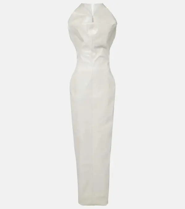 Rick Owens Coated Canvas Gown