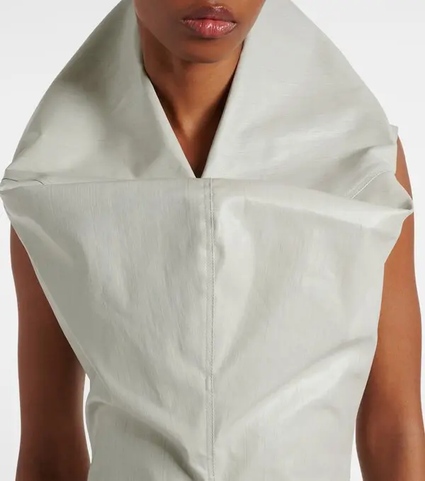 Rick Owens Coated Canvas Gown