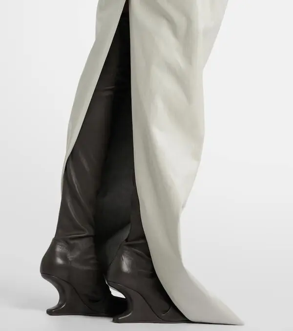 Rick Owens Coated Canvas Gown