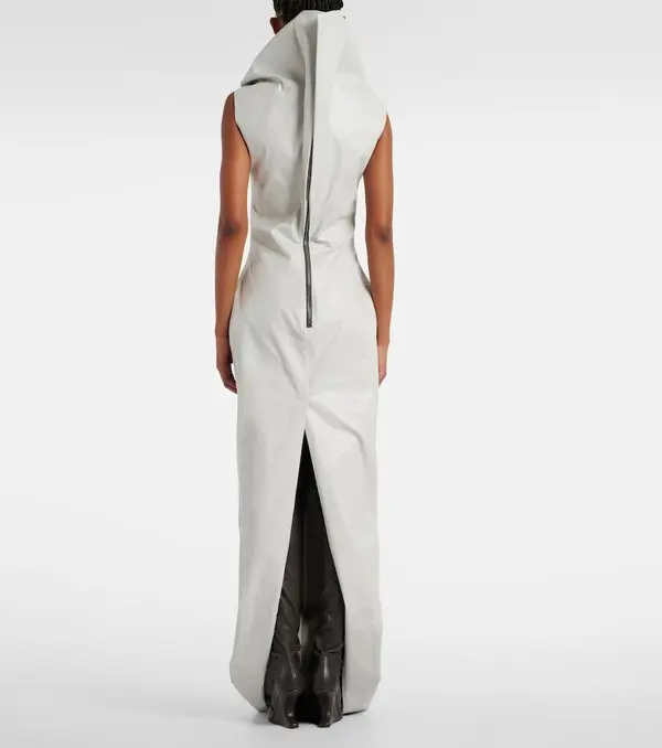 Rick Owens Coated Canvas Gown