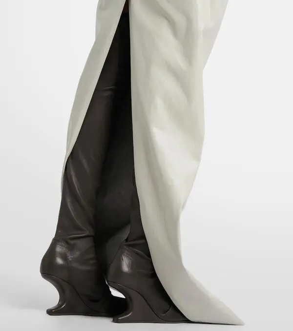 Rick Owens Coated Canvas Gown
